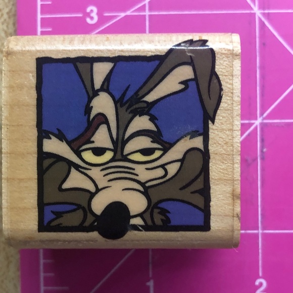 Office | Vintage Wileecoyote Portrait Rubber Stamp | Poshmark